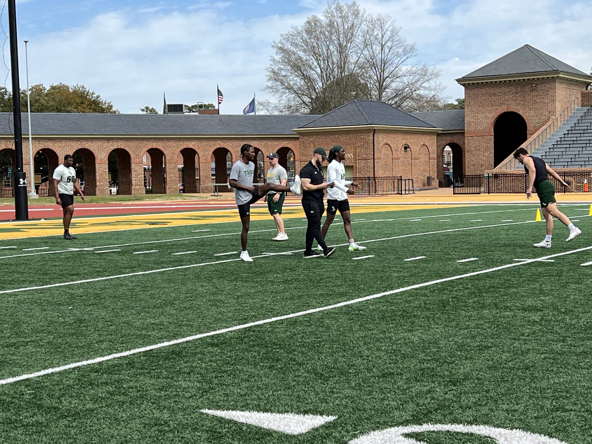 Record Number of NFL Scouts Watch 9 Tribe Football Players Work Out on ...