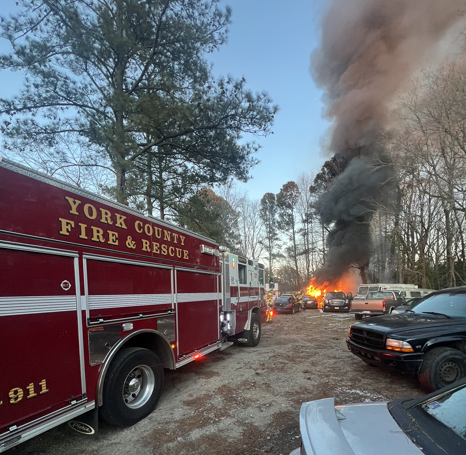 York County Fire and Life Safety Responds to Vehicle Fires at Route 17 ...