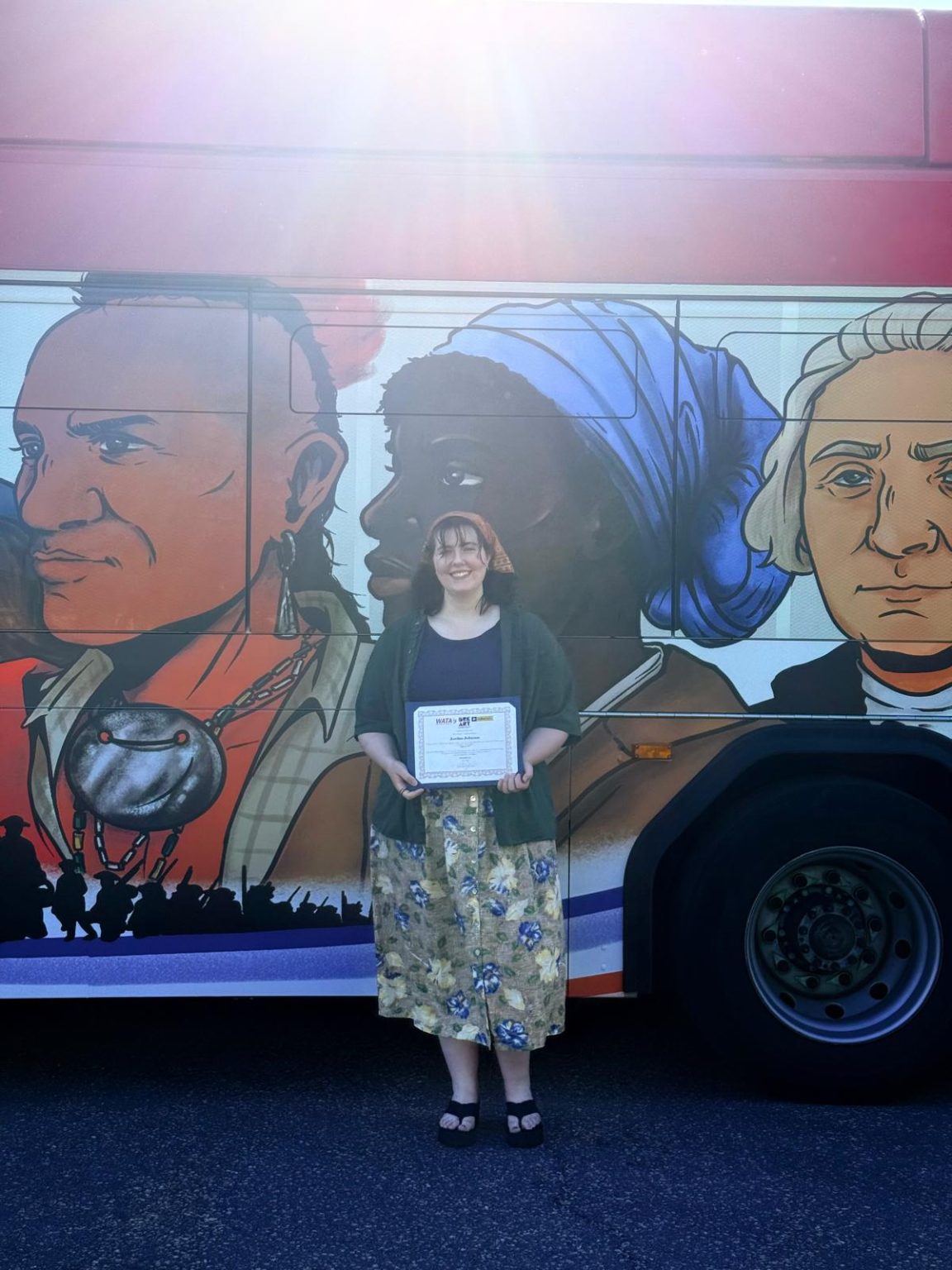 WATA Unveils Amateur Art Contest Bus Wrap Celebrating Spirit of ’76 ...